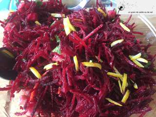 Recettes de Salade de betterave crue