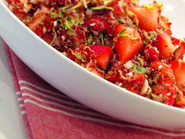 Recettes de Salade de fraises et Feta
