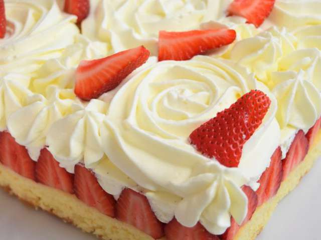 Recettes de Fraisier et Chantilly